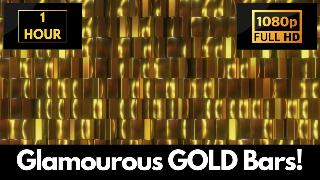 Glamourous Gold Bars | Luxury Metal Screensaver | 1 HOUR Vivid ...