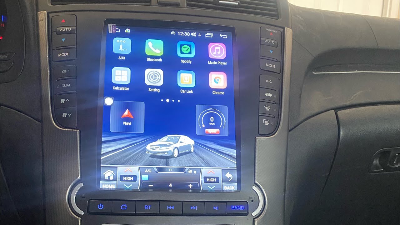 Acura TL Tesla Navigation Screen (insTL) - YouTube