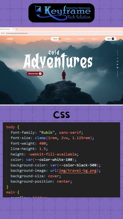 Build Animated Travel Website | HTML CSS and JavaScript Tutorial # ...