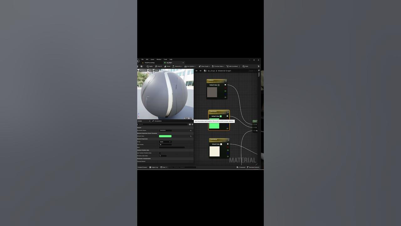 Unreal Engine Materials Quick Tip - Preview Your Mesh in the Material Editor! #Shorts - YouTube