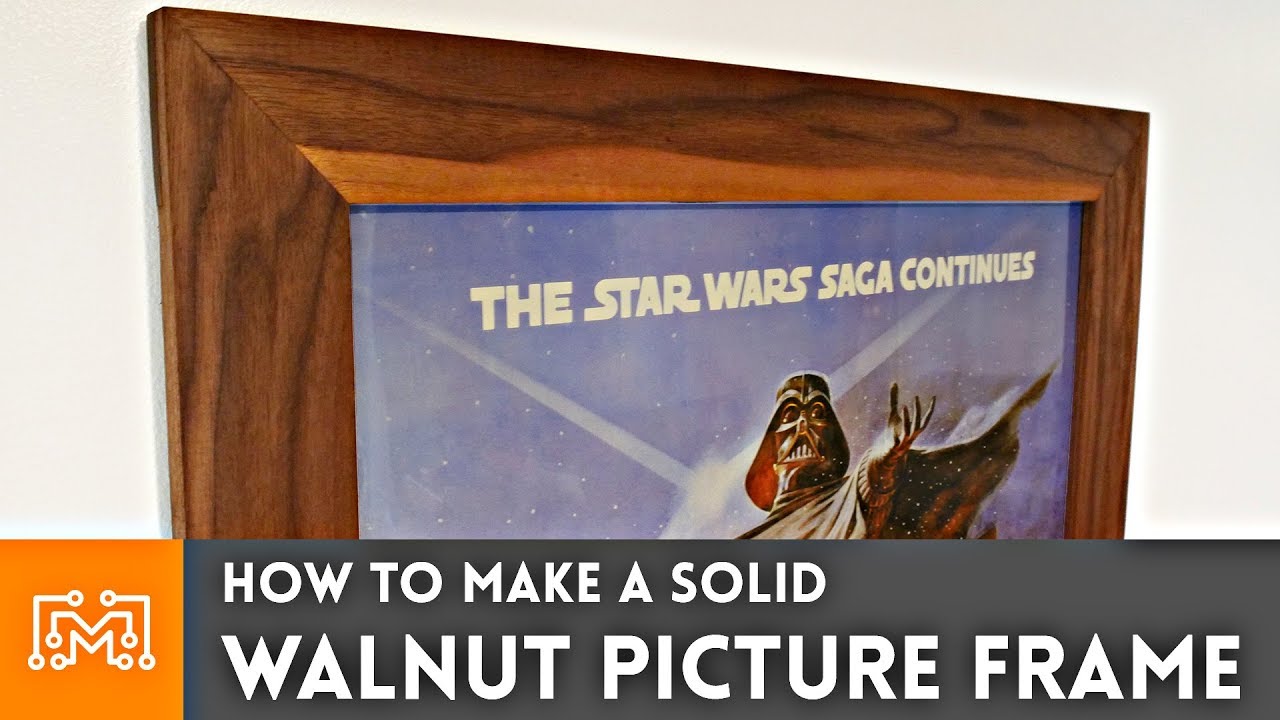 How to make a solid walnut picture frame // Woodworking | I Like To ...