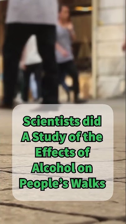 Alcohol Walks the Walk - YouTube