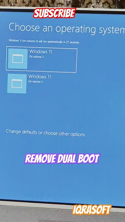 how to remove dual #boots from #windows easily #shorts - YouTube