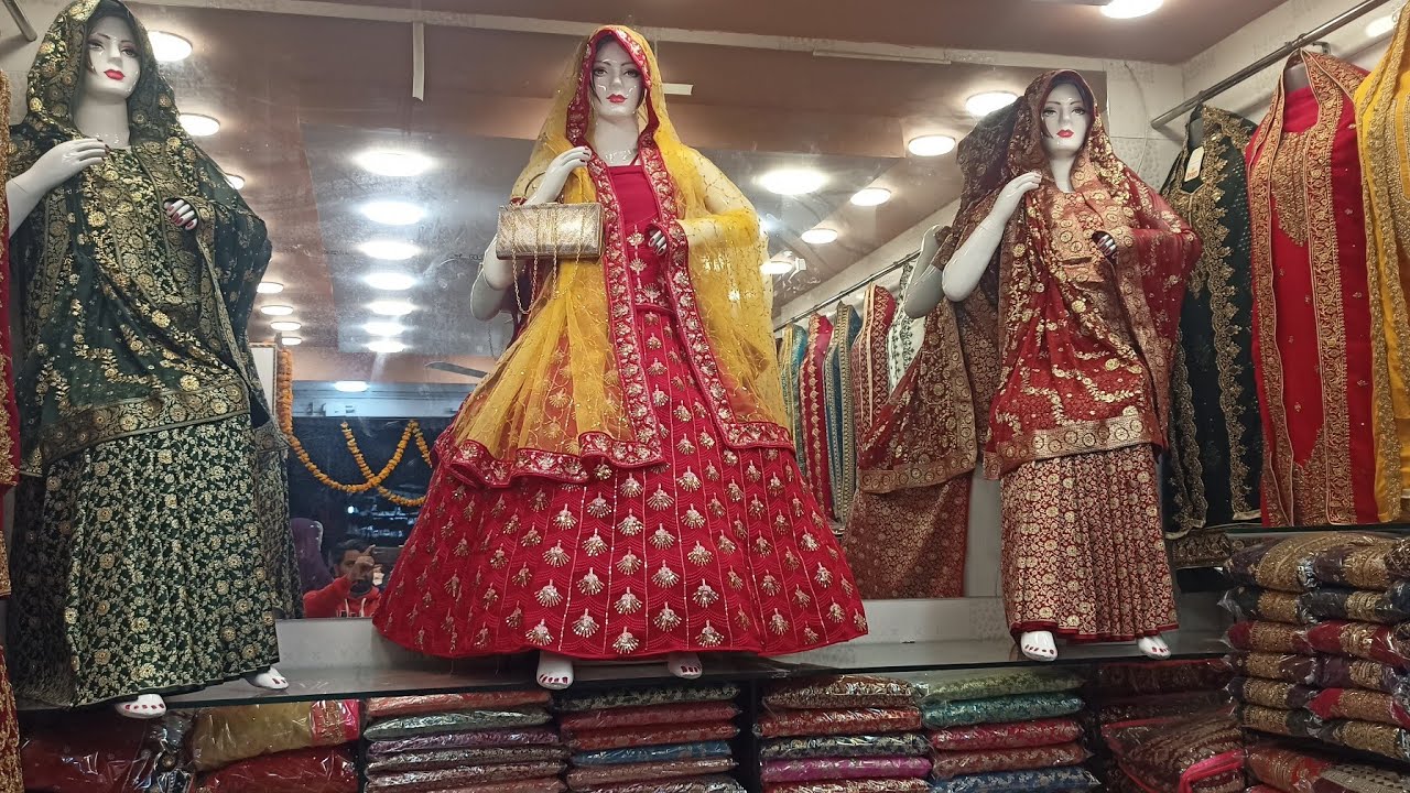 bhalla son's nakhas Market Lucknow starting rate 300 New design lehnga ...