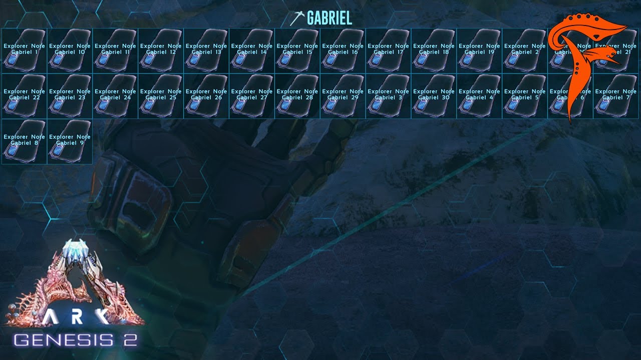 Explorer Note Gabriel Location | Ark Survival Evolved Genesis Part 2 ...