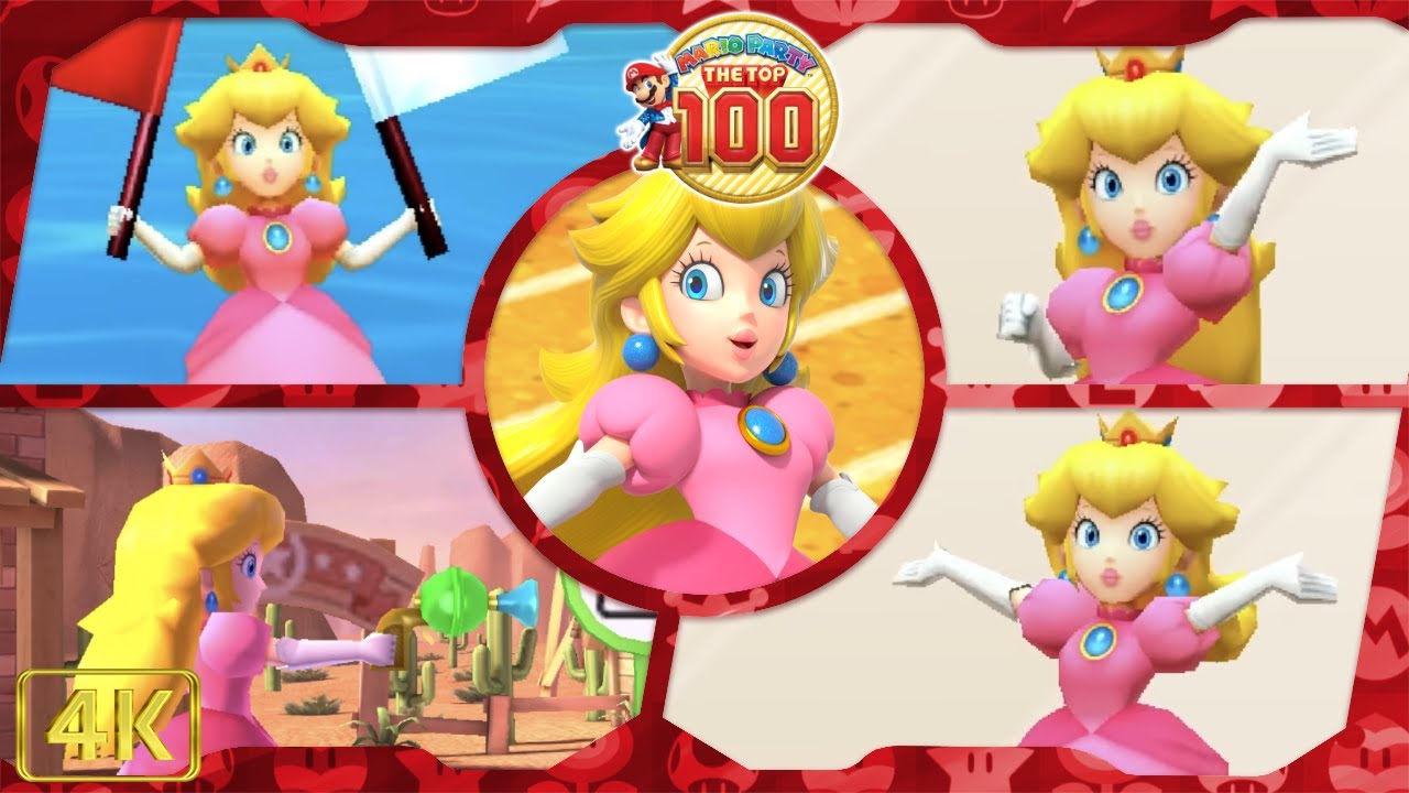 All Minigames Peach Gameplay Mario Party The Top 100 ⁴ᴷ Youtube
