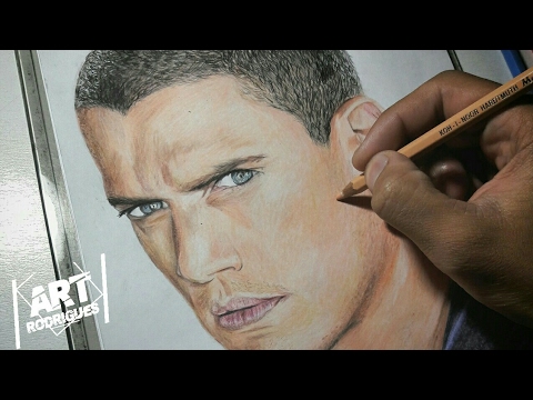 Desenhando o Michael Scofield | Prison Break (Drawing Michael Scofield ...