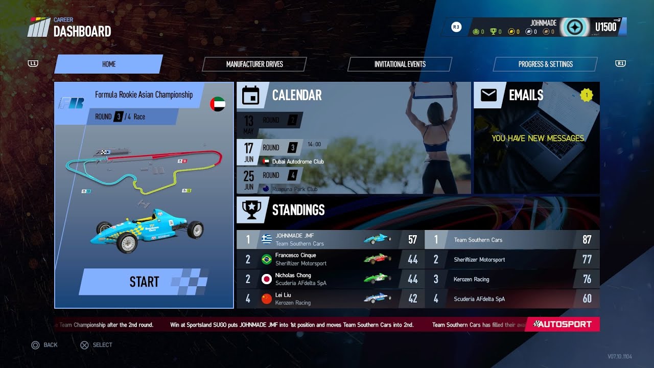 PROJECT CARS 2 PS4 CAREER MODE FORMULA ROOKIE ASIAN CHAMPIONSHIP ROUND ...