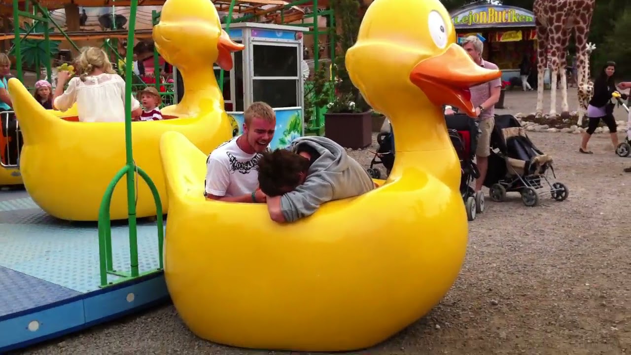 Roller Coaster Accident Crazy Duck - YouTube