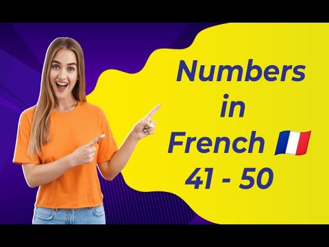 Numbers in French 40 - 50 | Les Nombres | Pronunciation | French ...