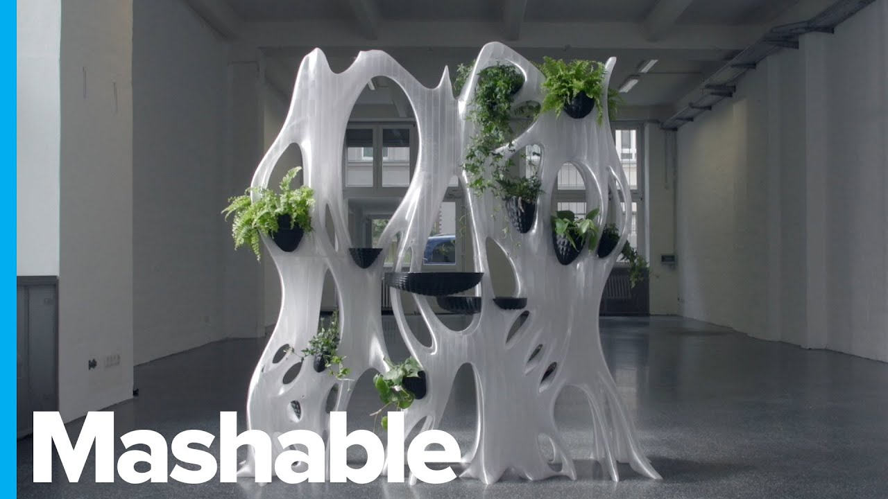 This 3D-Printed Bio-Wall Has Its Own Irrigation System - YouTube