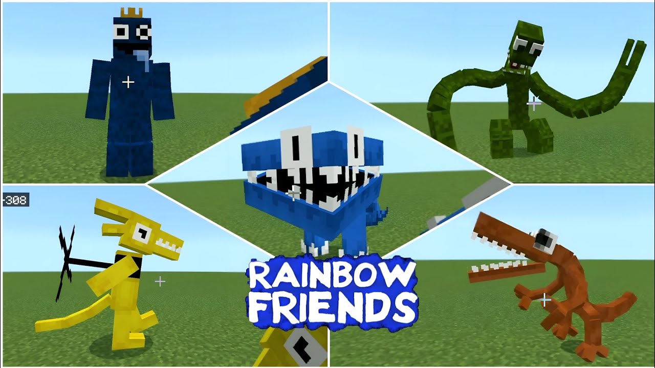 [New] Rainbow Friends Chapter 2 Addon in Minecraft - Roblox RF - YouTube