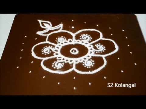 deepam kolam with 9 to 5 Interlaced dots - diya rangoli - deepam ...