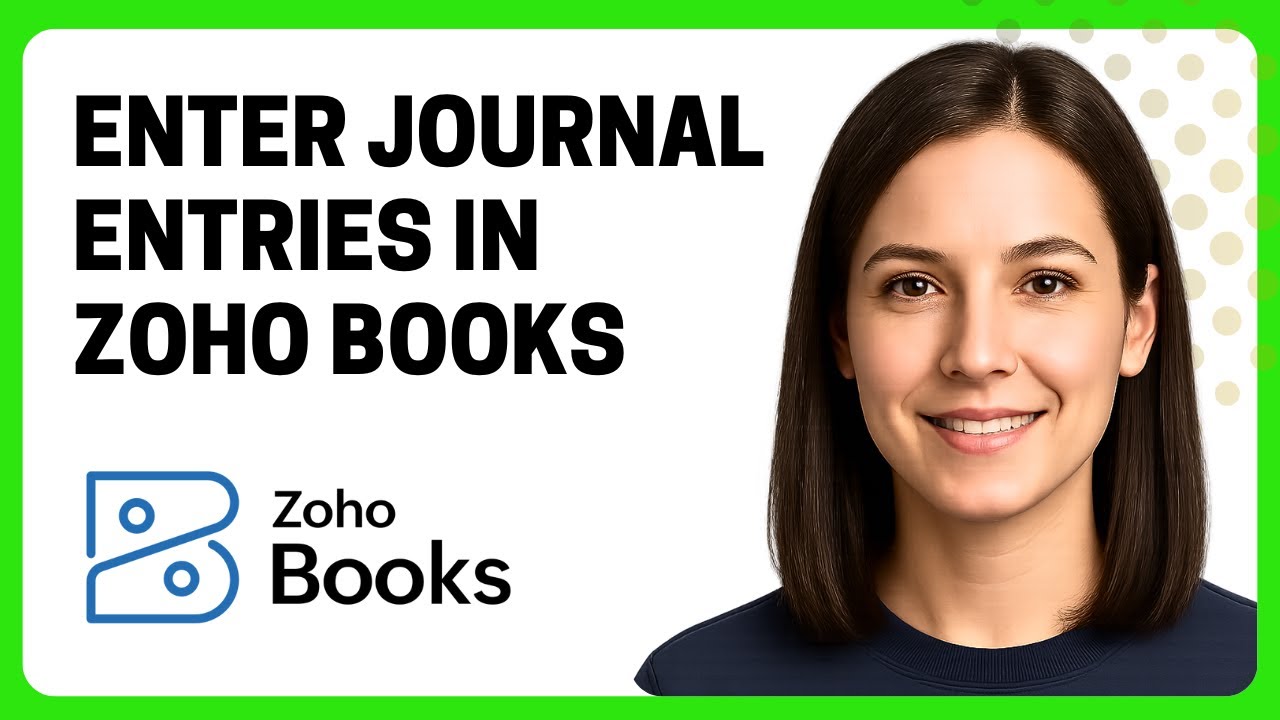 How to Enter Journal Entries in Zoho Books - YouTube
