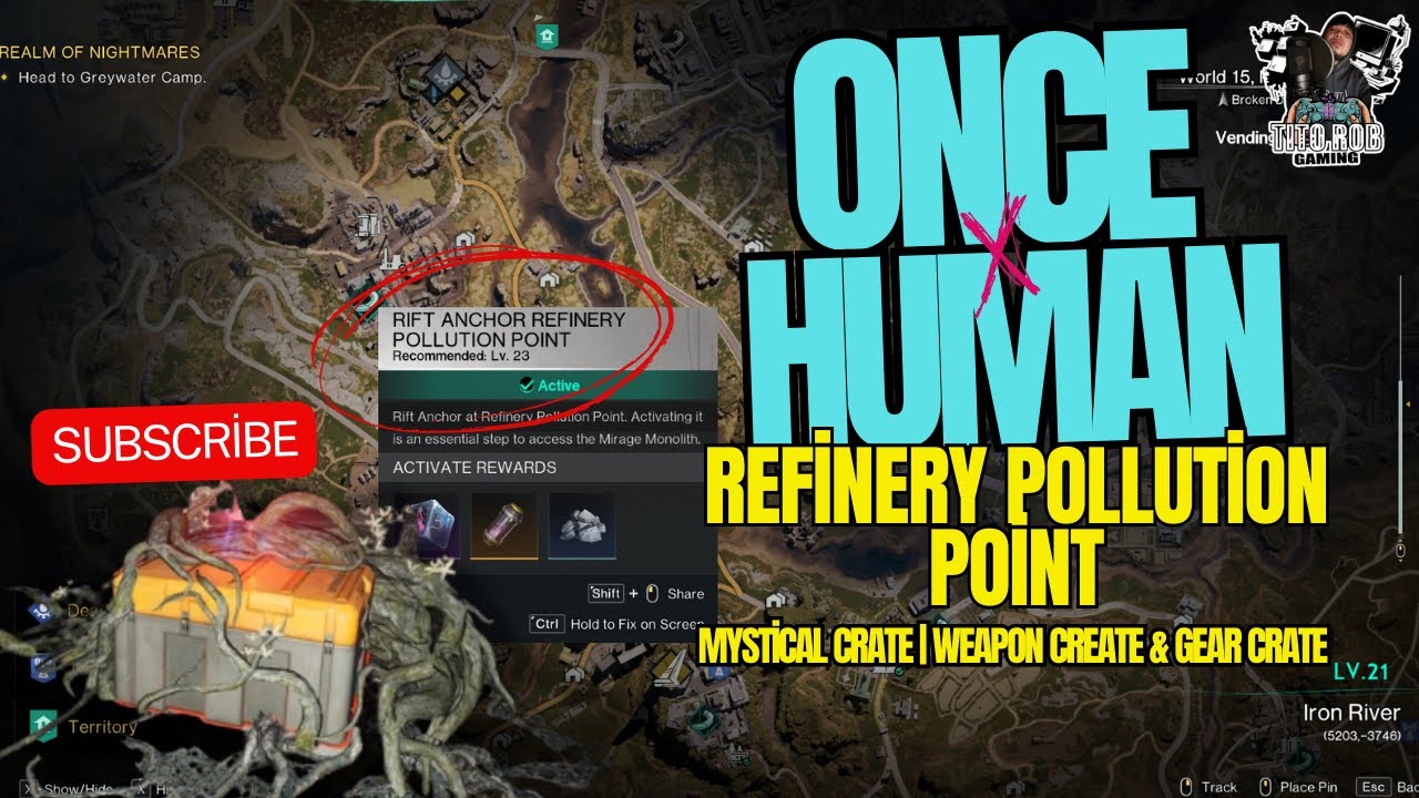 ONCE HUMAN - REFINERY POLLUTION POINT CRATES | ALL MYSTICAL ARMOR ...