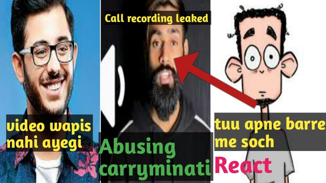 Carryminati reacts on deleted video(Tiktok vs YouTube )||Amir call ...