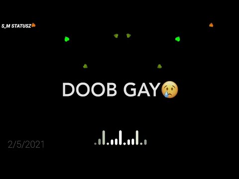Guru Randhawa - 🥀✨Doob Gaye Black Screen Whatsapp Status New💔 Sad Song Balck Screen Status 2021
