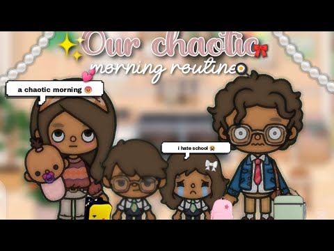 our chaotic morning routine💞 with voice🔊 *aesthetic* #avatarworldhacks ...