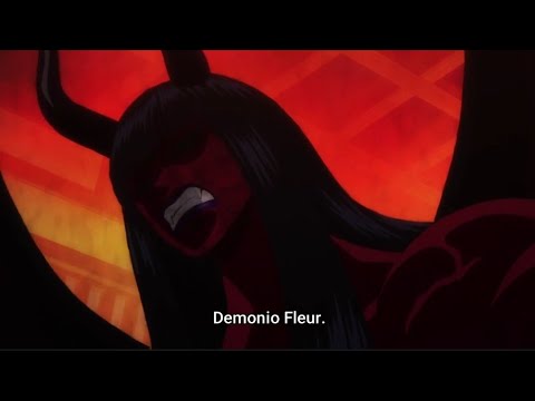 demon daughter /nico robin new form of demon ! using demonio fleur.