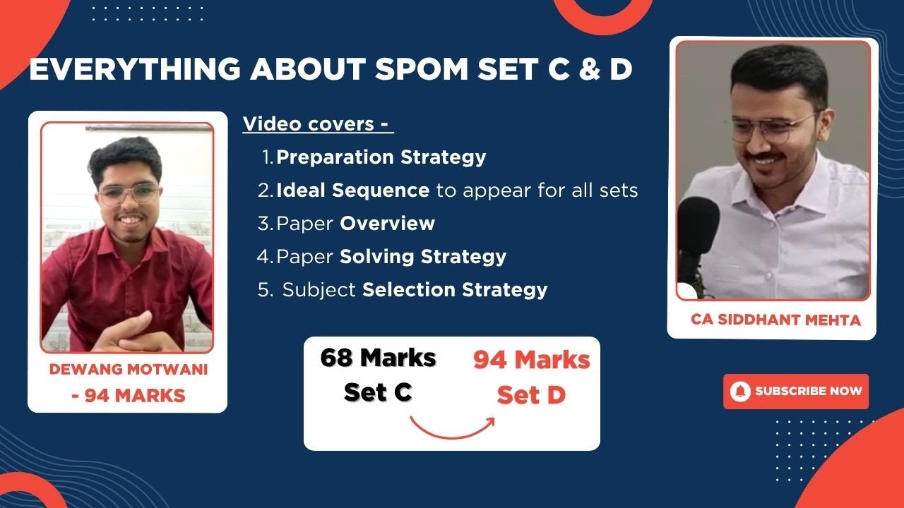 94 Marks - SPOM Set D | Complete Guide to SPOM Set C & SPOM Set D ...