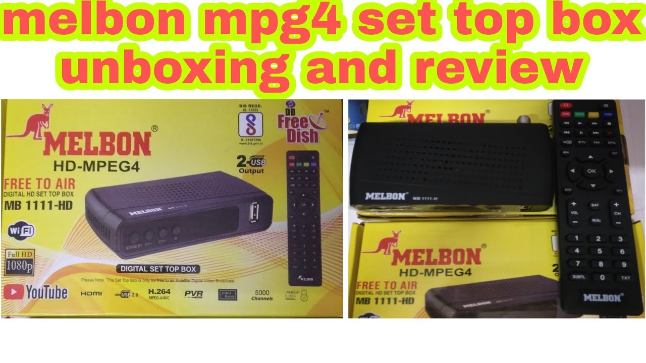 new melbon unboxing and review new box melbon melbon set top box melbon ...