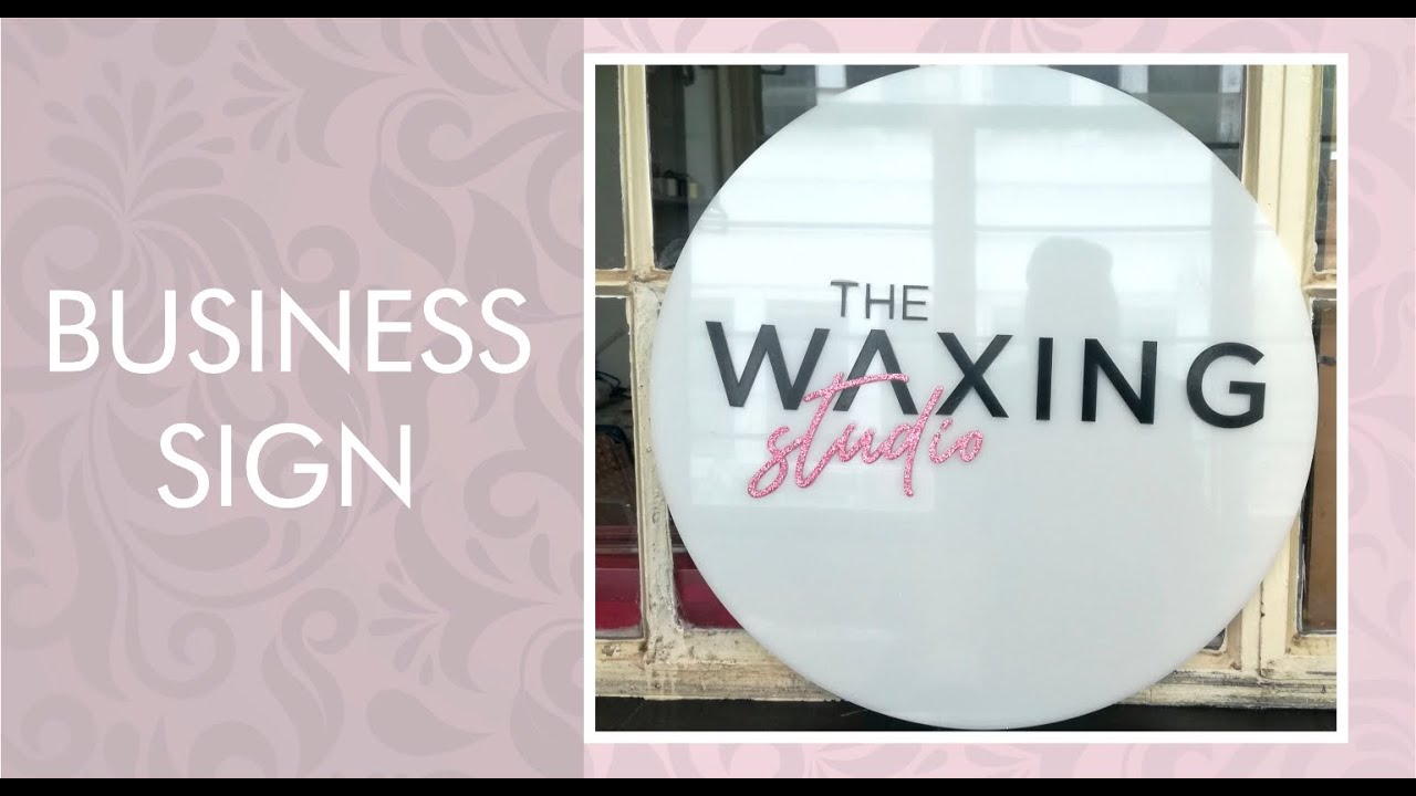 Acrylic Business Sign - YouTube