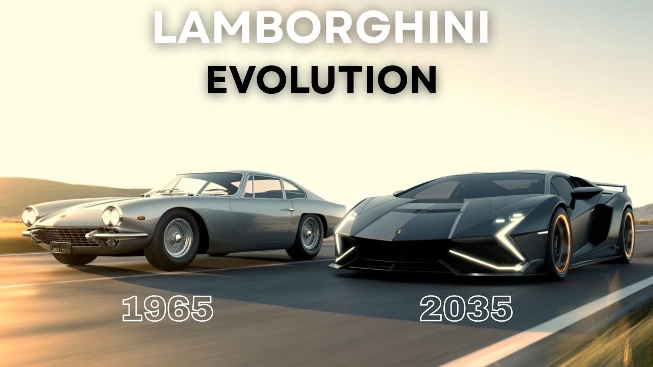 Lamborghini evolution From 1965 to 2035 - YouTube