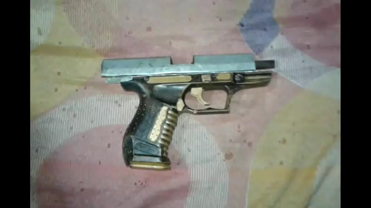 air gun converted to real gun - YouTube