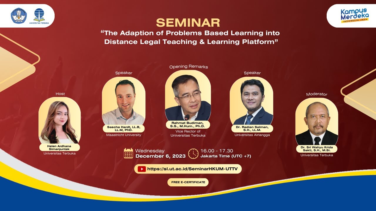 Seminar "The Adaption of Problems based Learning into UT Law Study ...