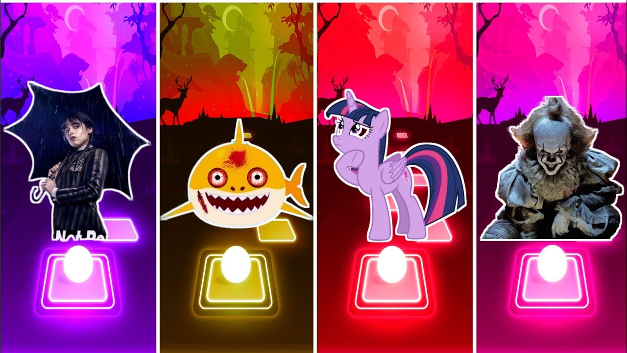 Wednesday Addams Vs Baby Shark Exe Vs My Little Pony Vs It pennywise ...