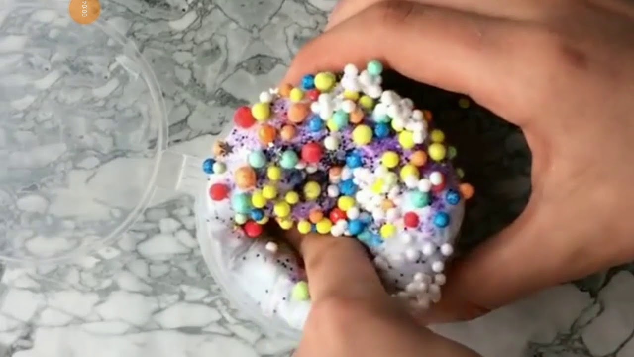 Слайм с шариками😃 - YouTube