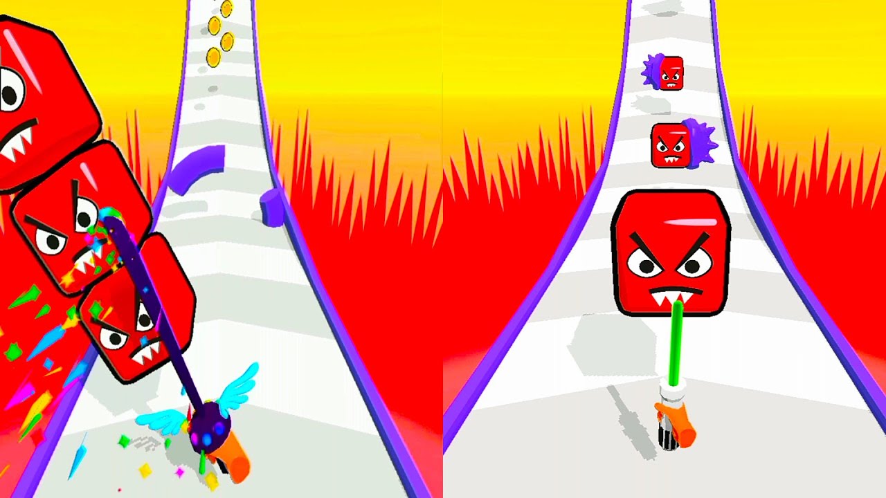 Sword Cut Run relaxing game / Tap Tap ASMR - YouTube