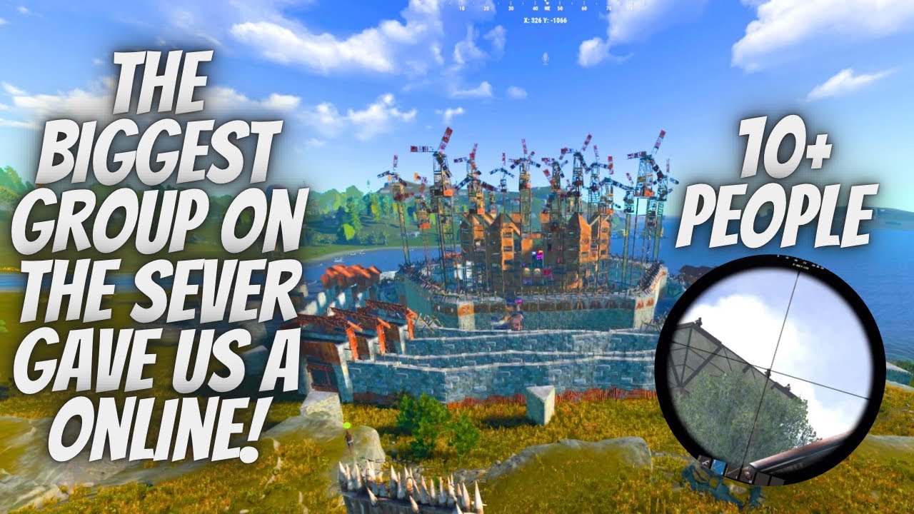 Defending a online against chinese zerg!-Rust console edition - YouTube