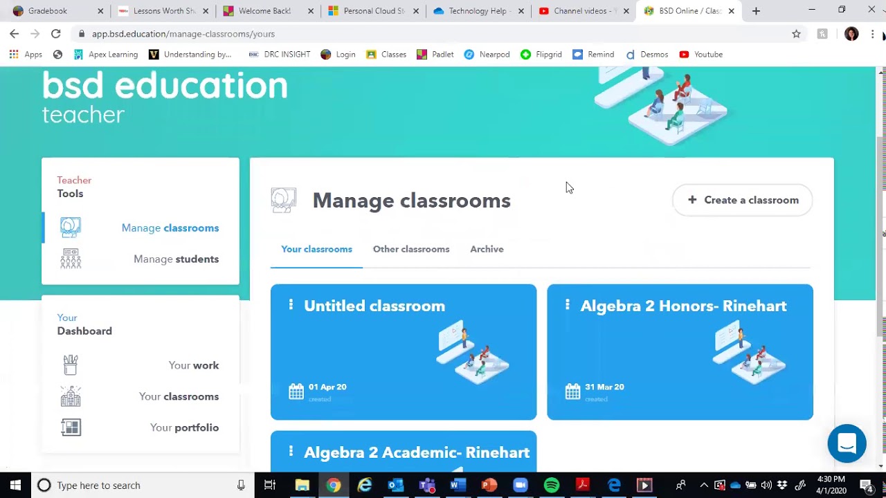 Link Google Classroom to BSD - YouTube