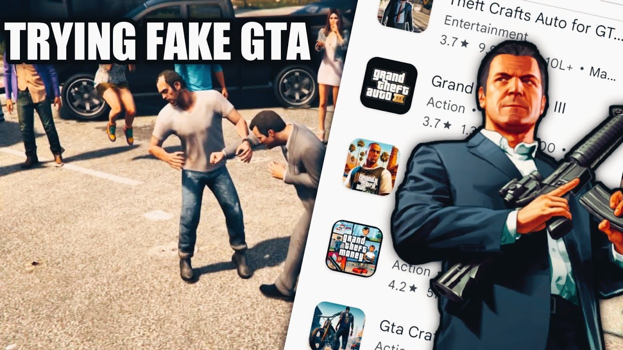 trying fake gta games - YouTube