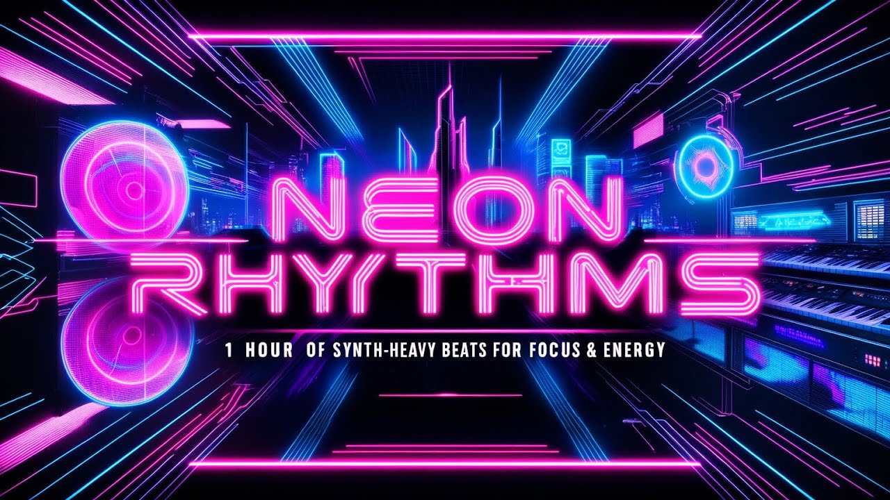 Neon Rhythms | 1 Hour of Synth-Heavy Beats for Focus & Energy ⚡ - YouTube