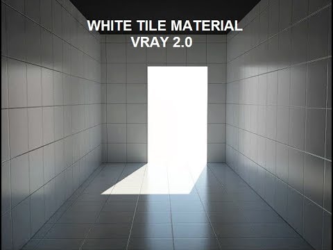 WHITE TILE MATERIAL RENDERING - YouTube