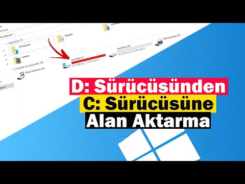 D: Sürücüsünden C: Sürücüsüne Alan Aktarma | Windows Disk Genişletme!
