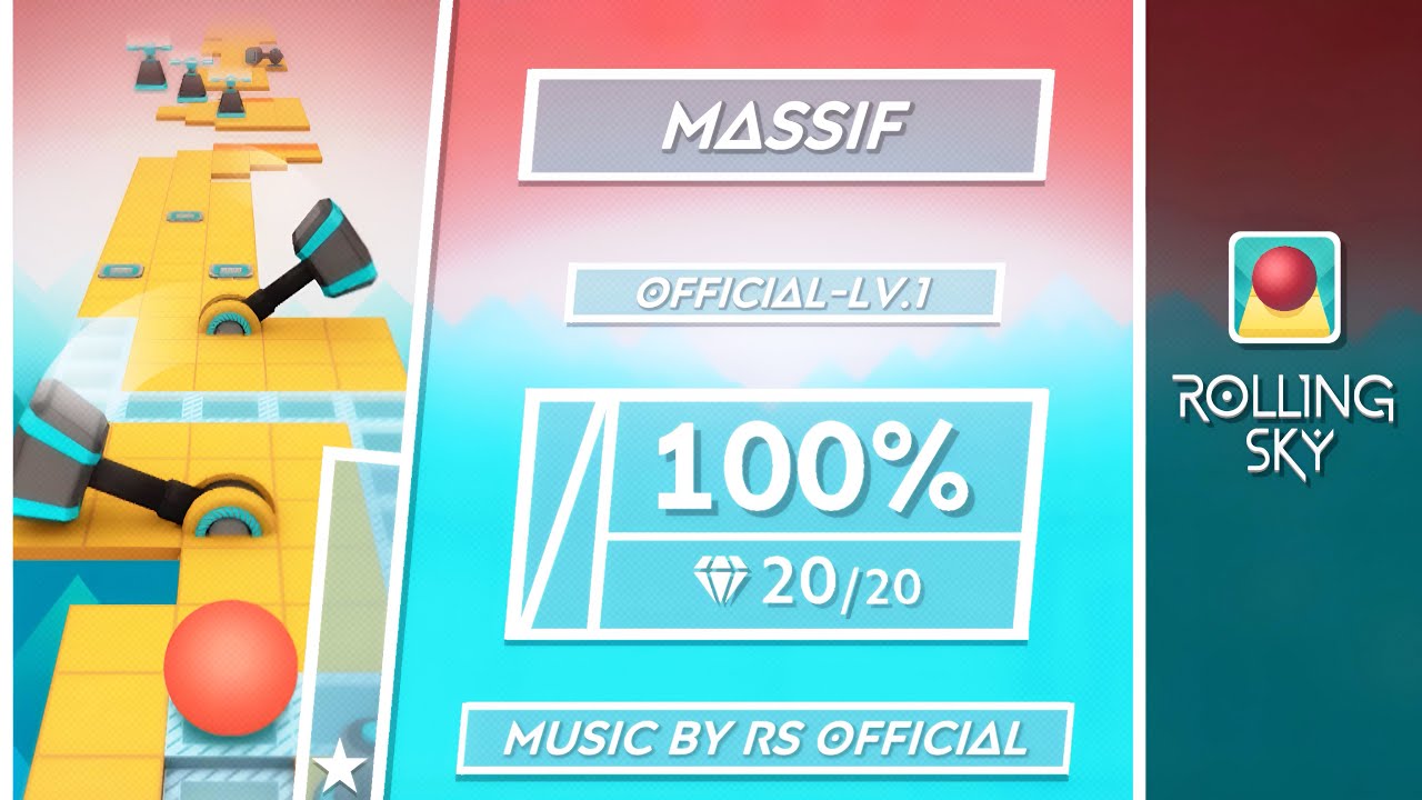 Rolling Sky | Official - Massif (OFFICIAL-LV.1) [100% Perfect way ...