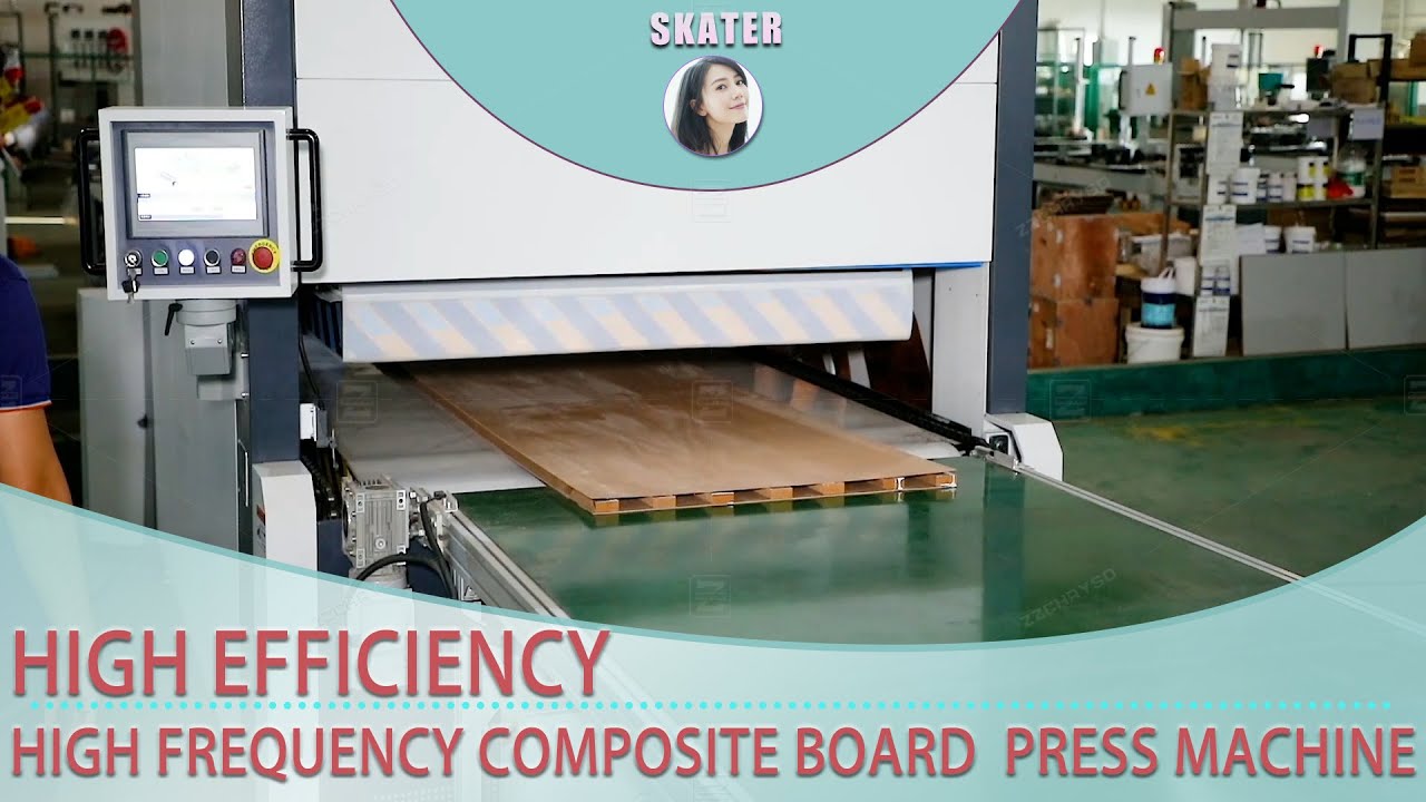 High Frequency Composite Board Press Machine - YouTube