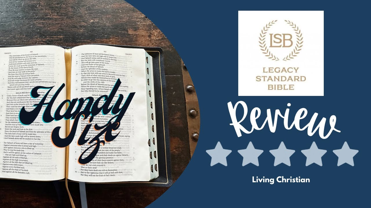 Legacy Standard Bible Handy Size Review - Navy Blue Indexed - YouTube