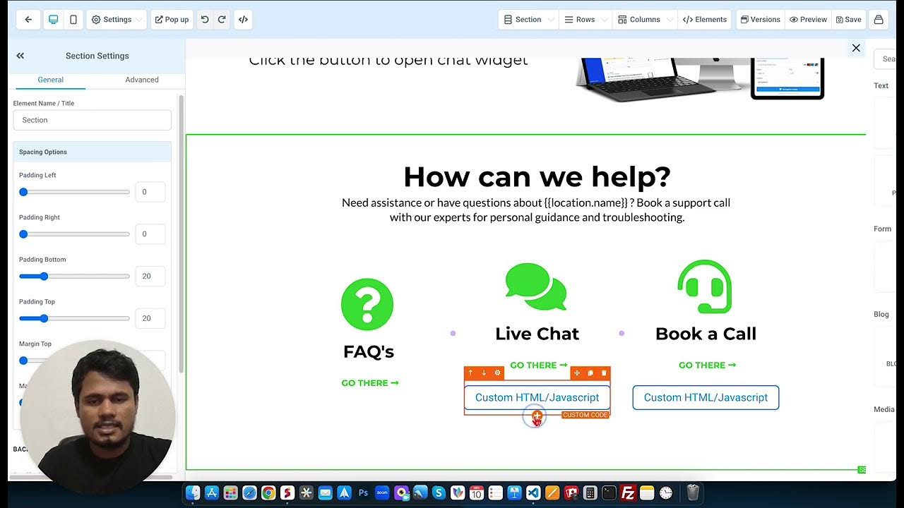 Open GoHighLevel Chat Widget with a Button Click! | GHL Code Snippets - YouTube