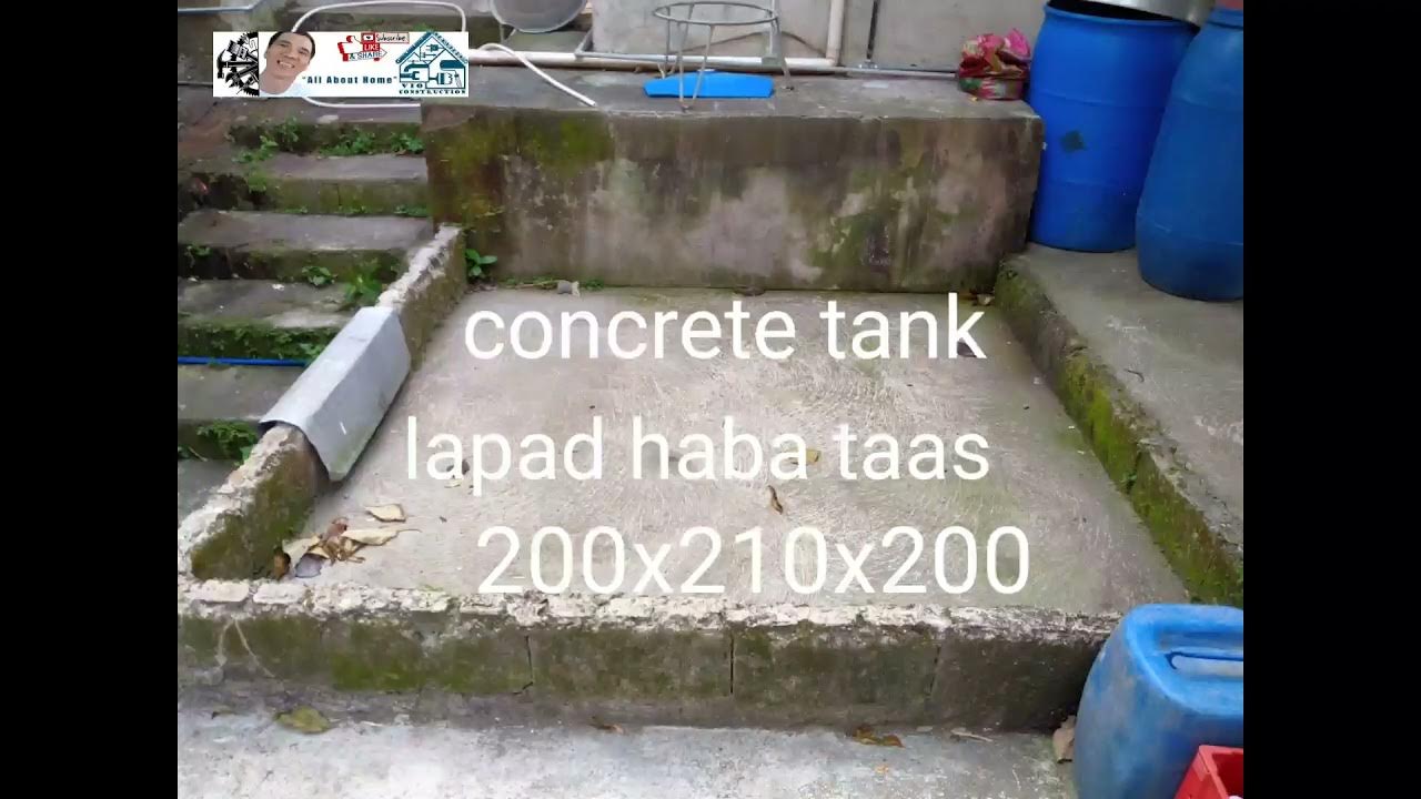 Paano gumawa nang Concrete Water Tank - YouTube