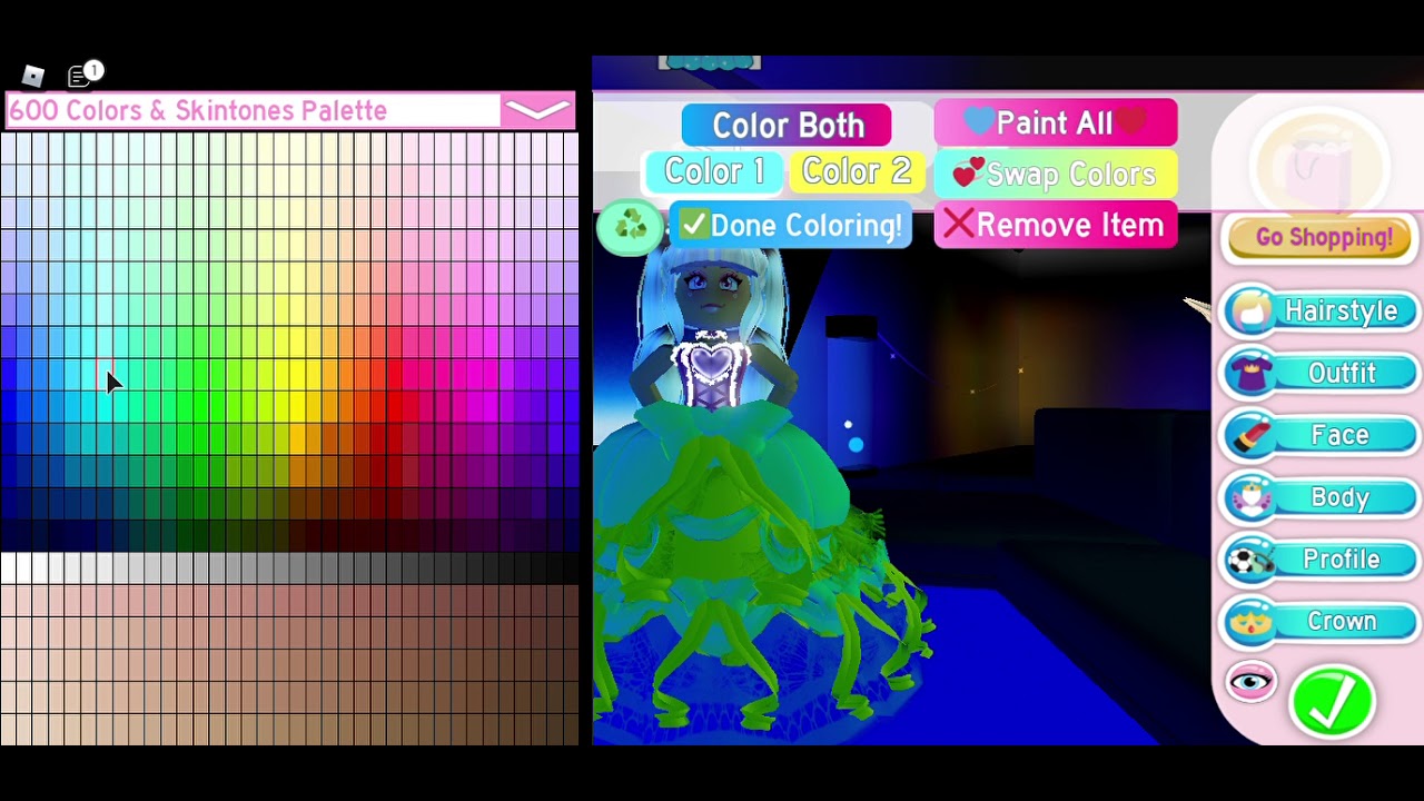 How to change the color of the glow on your item in Royal High! - YouTube