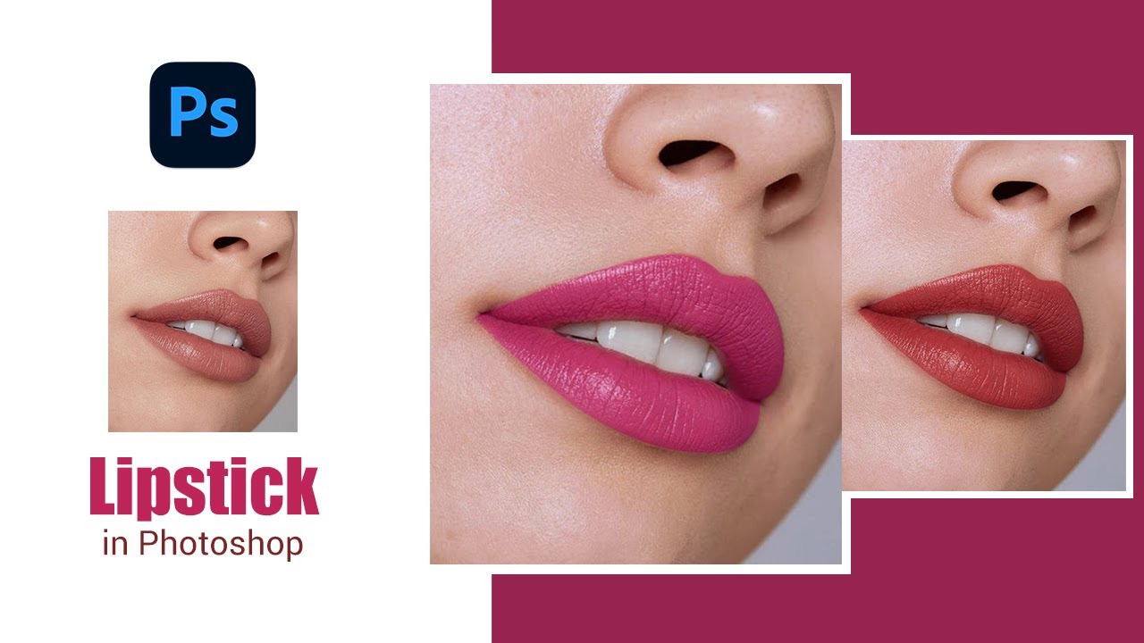 Achieve Stunningly Realistic Lipstick In Photoshop | Step-by-step ...