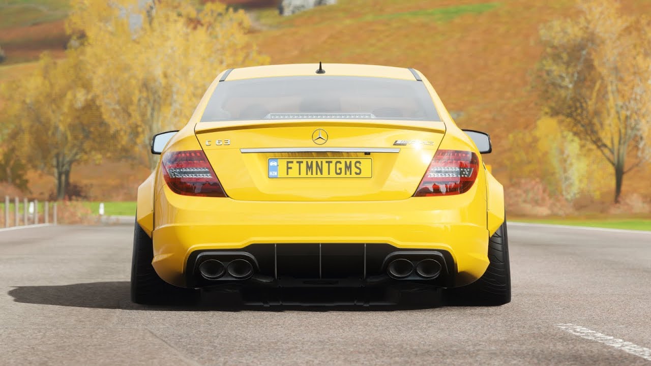FH 4 Mercedes C63 Amg W204 RocketBunny WideBody and Kompressor Cruise ...