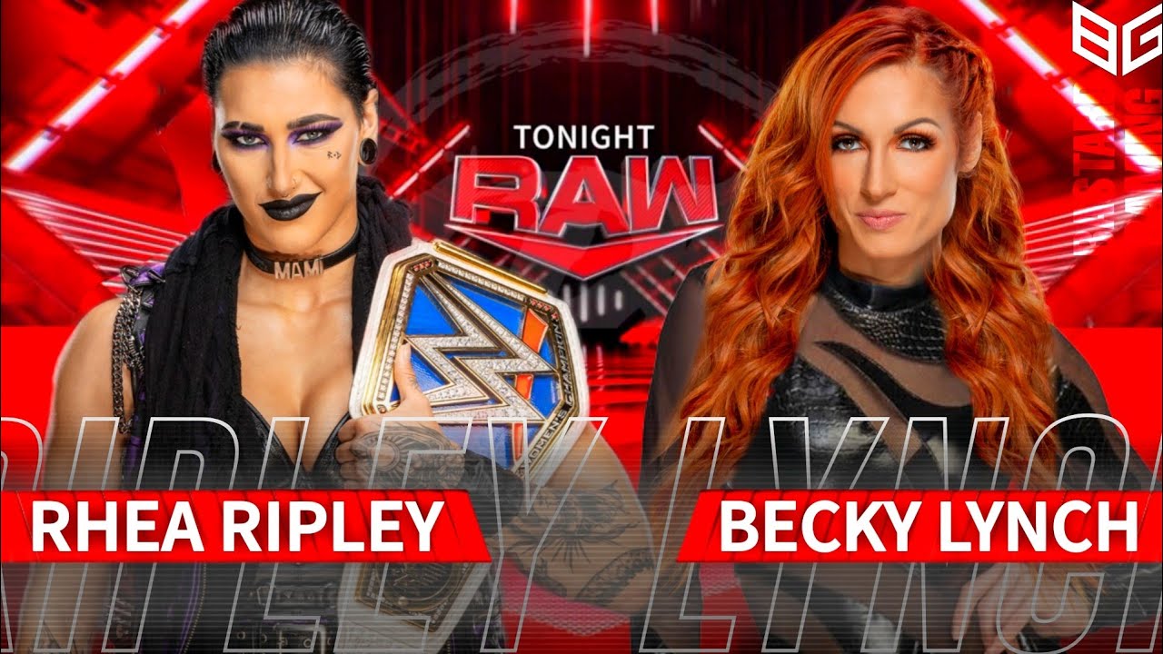 Rhea RIpley Vs Becky Lynch - WWE Raw - YouTube
