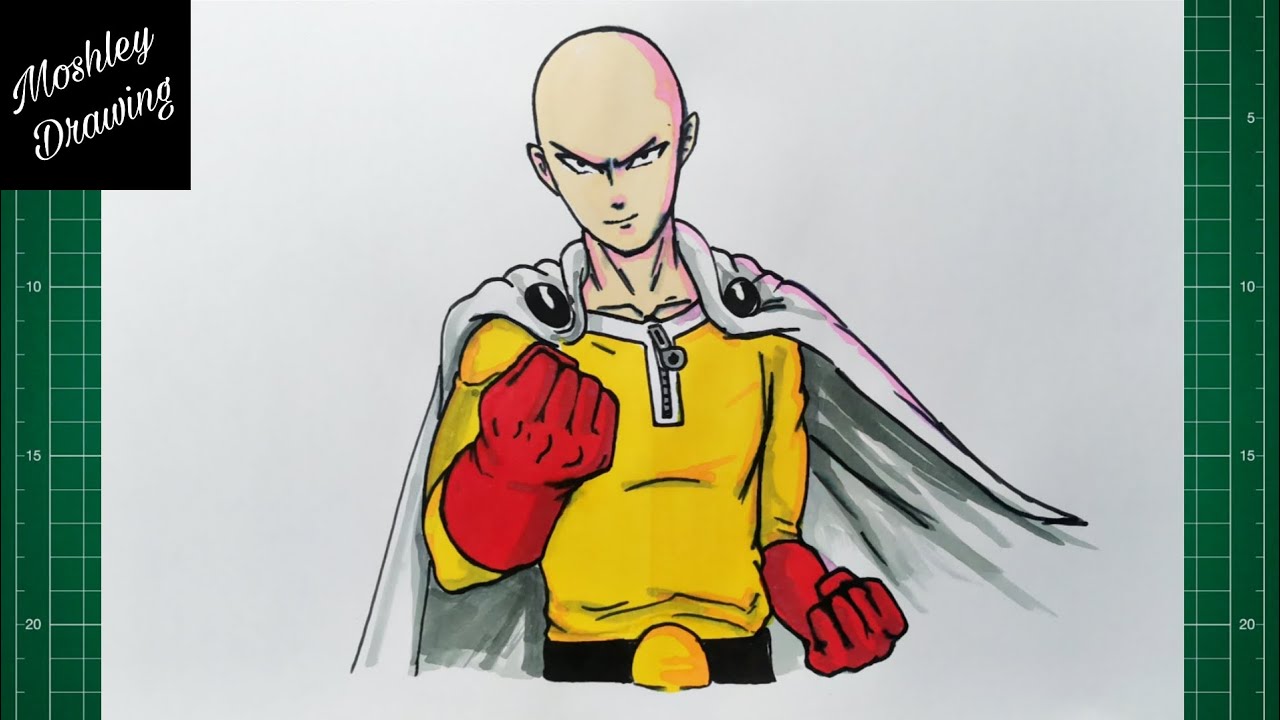 How to Draw Saitama - One Punch Man - YouTube