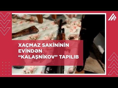 Xaçmaz polisi əməliyyat keçirdi - EVDƏN AVTOMAT TAPILDI