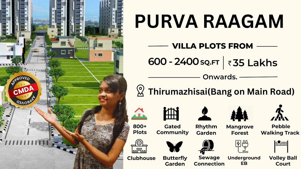 Purva Raagam Plots for Sale in Thirumazhisai near Poonamallee | 98840 ...